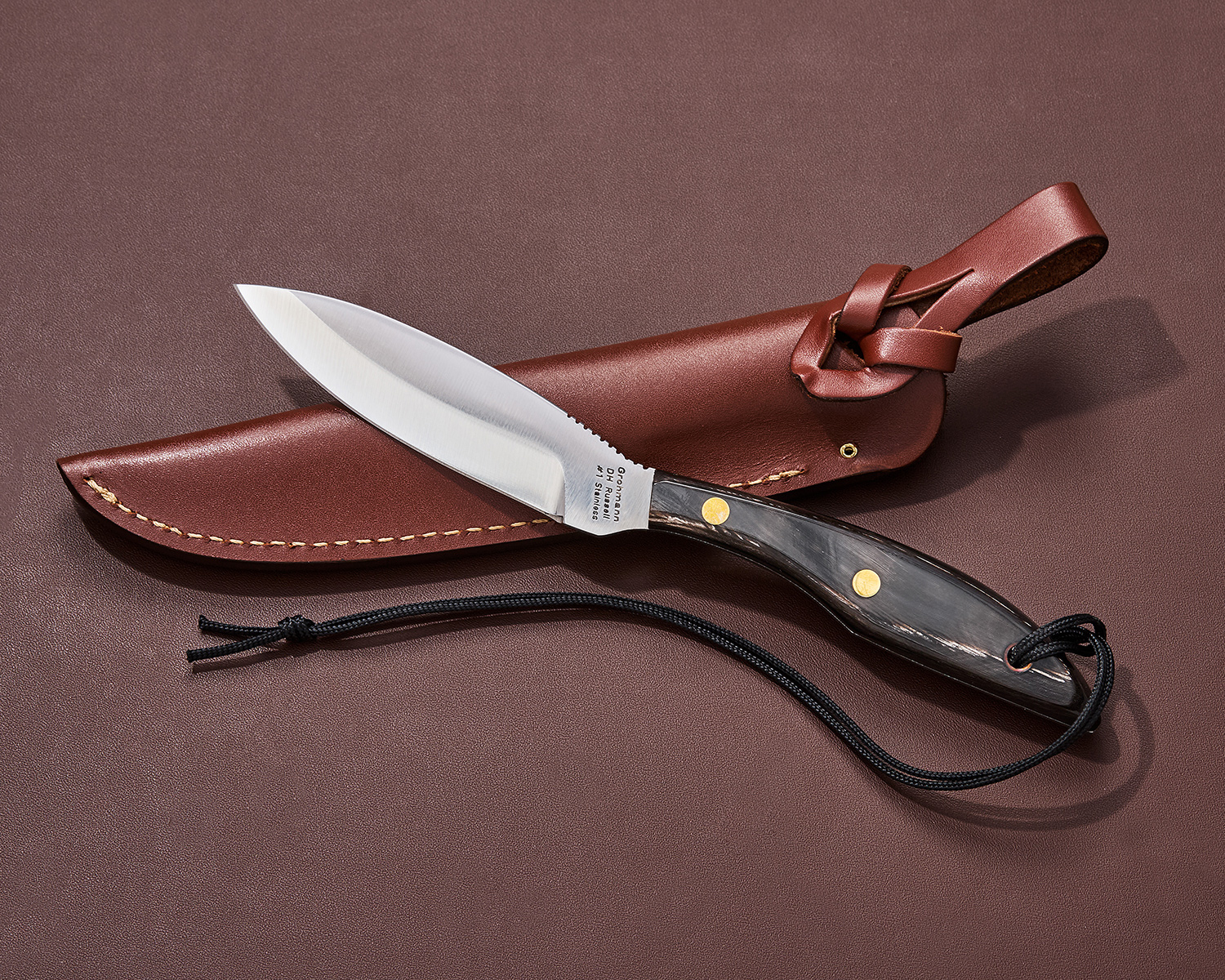 Grohmann Original Design Fixed Blade Knife 4" Satin Stainless Steel ...