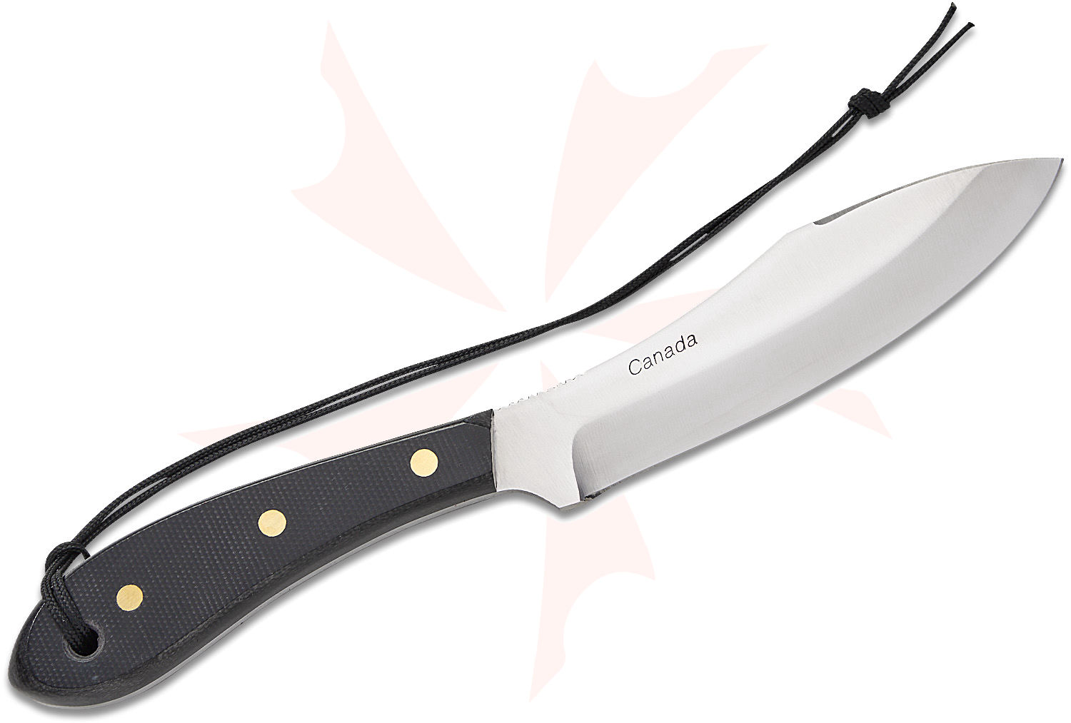 Grohmann #4 Survival Fixed Blade Knife 5.5" Satin Carbon Steel Blade ...