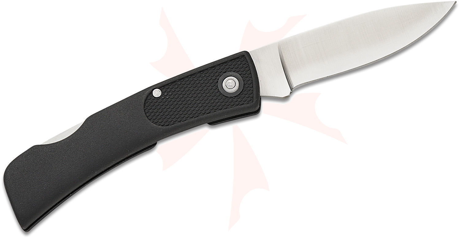 Grohmann Featherweight Lockback Folding Knife 3.75" Satin Carbon Steel ...