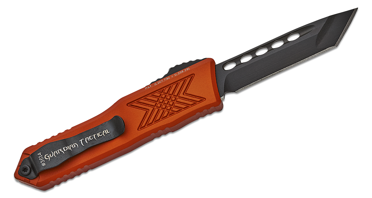 Guardian Tactical GTX-025 OTF AUTO 2.75" Elmax Black Tactical Tanto ...