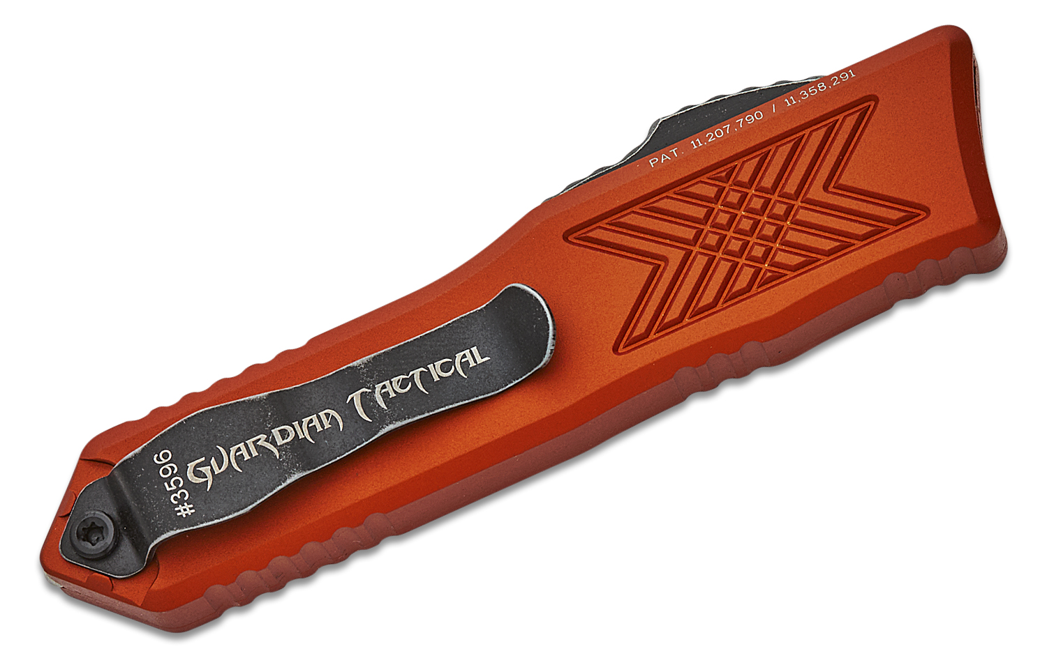 Guardian Tactical GTX-025 OTF AUTO 2.75" Elmax Dark Stonewash Tanto ...