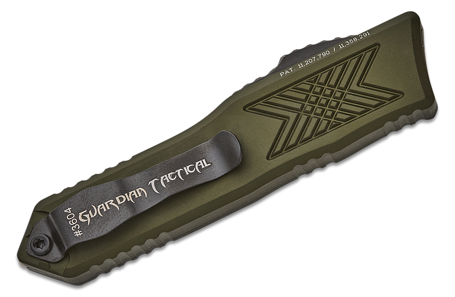 Guardian Tactical GTX-025 OTF AUTO 2.75" Elmax Two-Tone Black Tanto ...