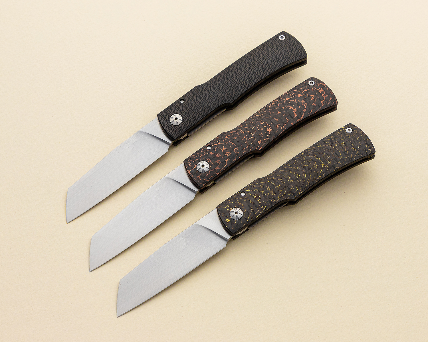 Jason Guthrie Custom Gunstock Front Flipper Knife 2.95" RWL-34 ...