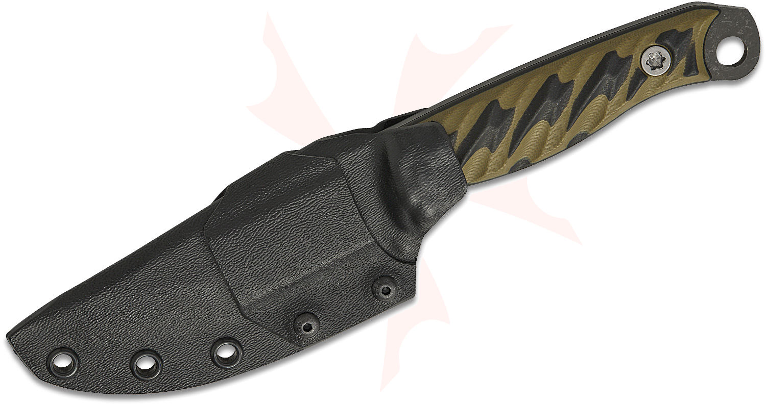 Half Face Blades Crow Jr Fixed Blade Knife 4" CPM-S45VN Acid Etch and ...