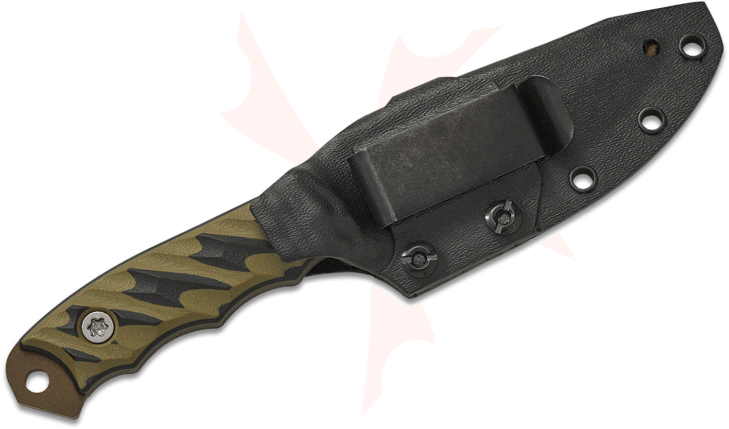 Half Face Blades Disaster Jr Fixed Blade Knife 4" CPM-S45VN Midnight ...
