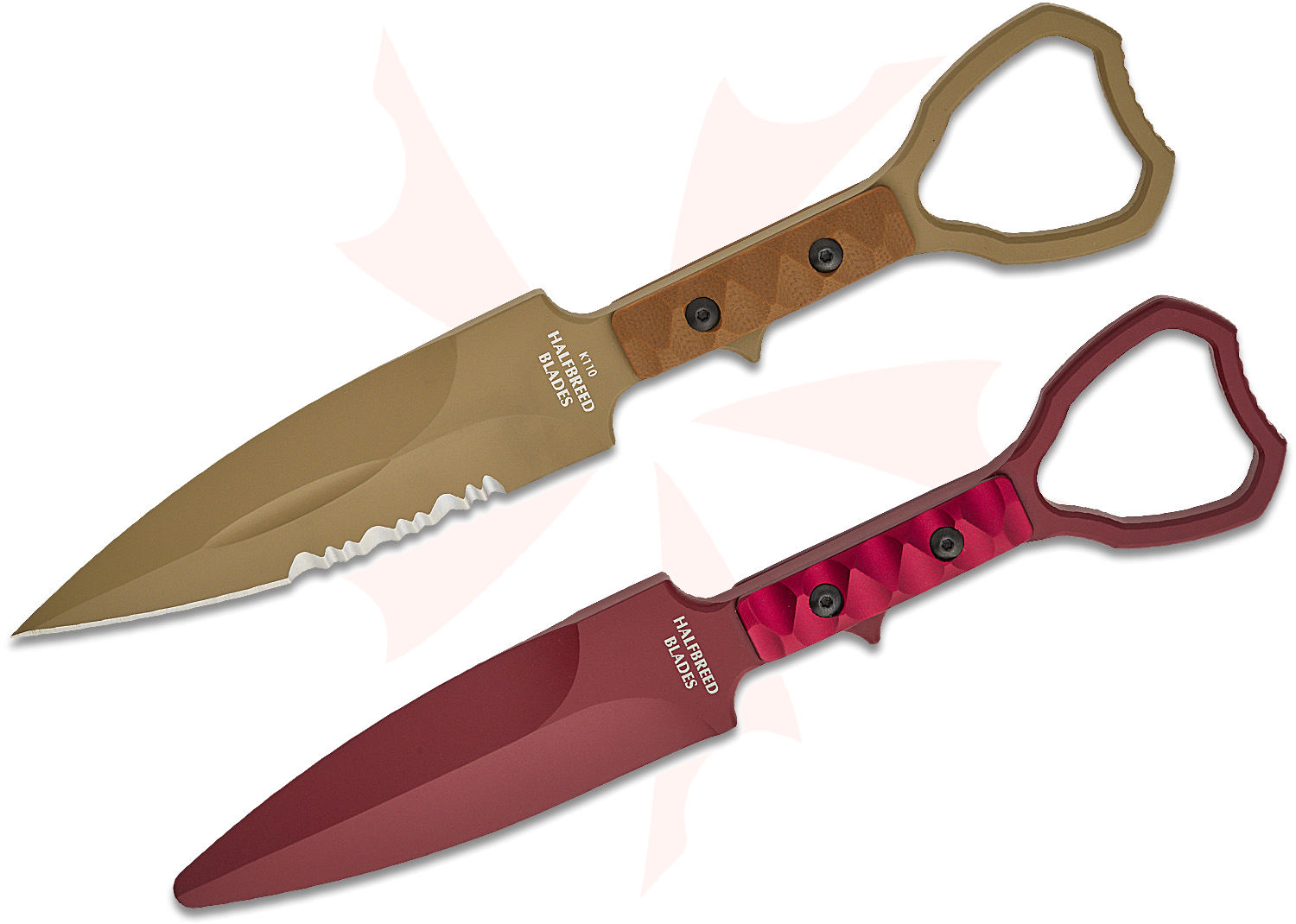 Halfbreed Blades Compact Clearance Fixed Blade Knife and Trainer Set 4. ...