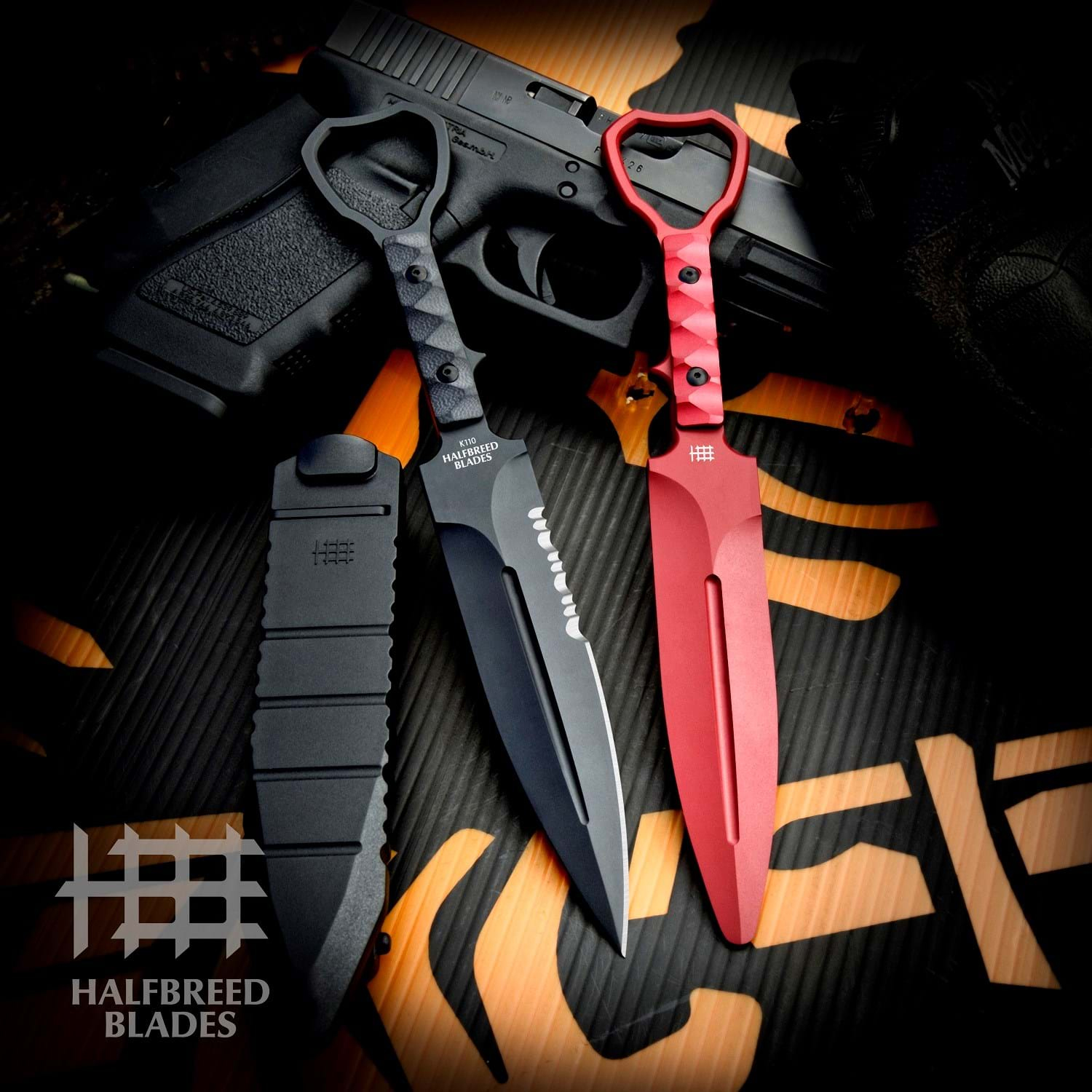 Halfbreed Blades Compact Clearance XL Fixed Blade Knife and Trainer Set ...