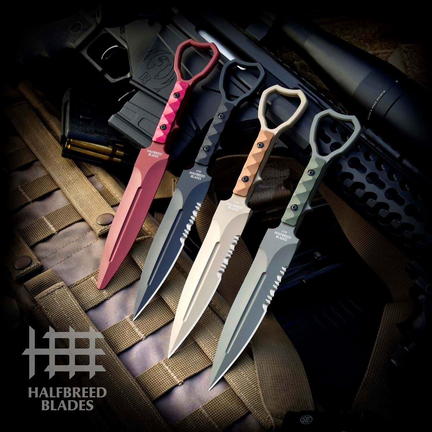 Halfbreed Blades Compact Clearance XL Fixed Blade Knife and Trainer Set ...