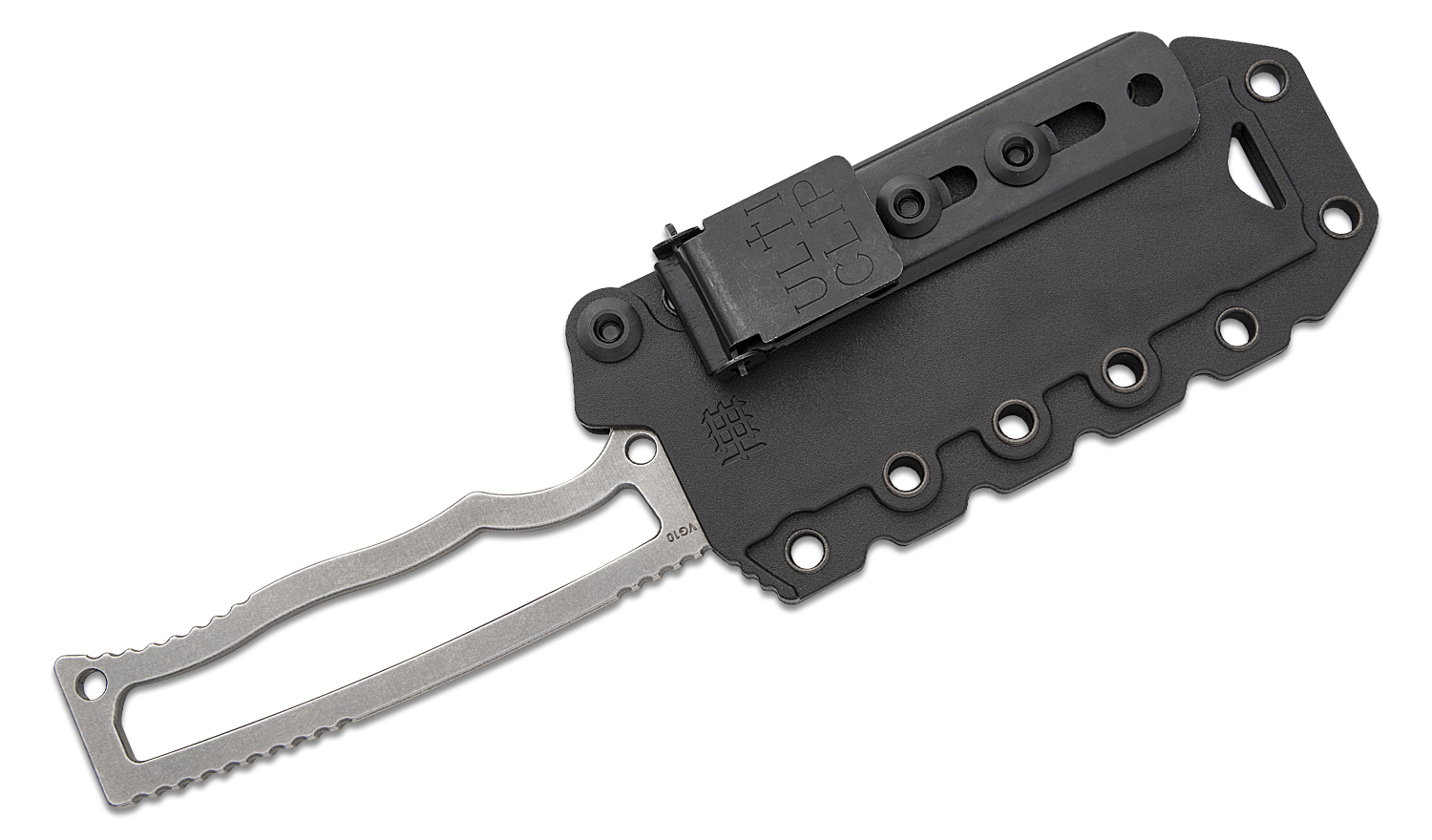 Halfbreed Blades Compact Field Fixed Blade Knife 4.01" VG10 Stonewashed ...