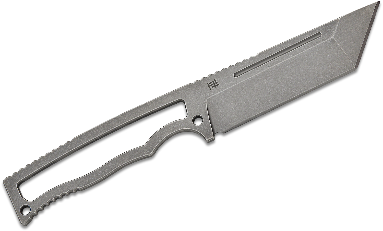 Halfbreed Blades Compact Field Fixed Blade Knife 4.01" N690 Stonewashed ...