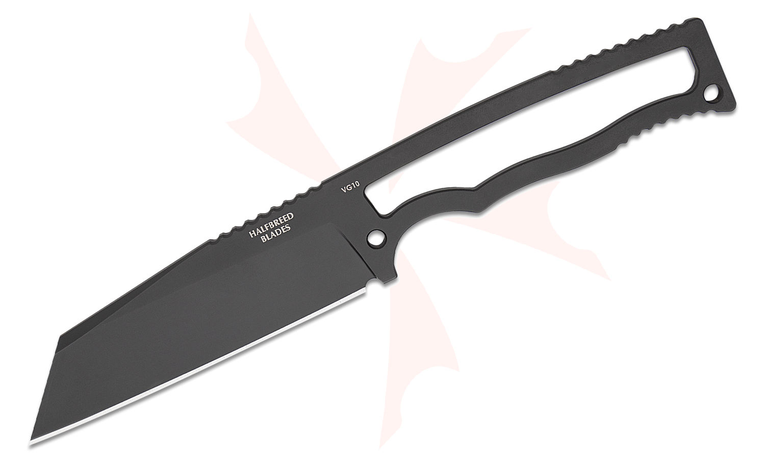 Halfbreed Blades Compact Field Fixed Blade Knife 4.01" VG10 Black PVD ...