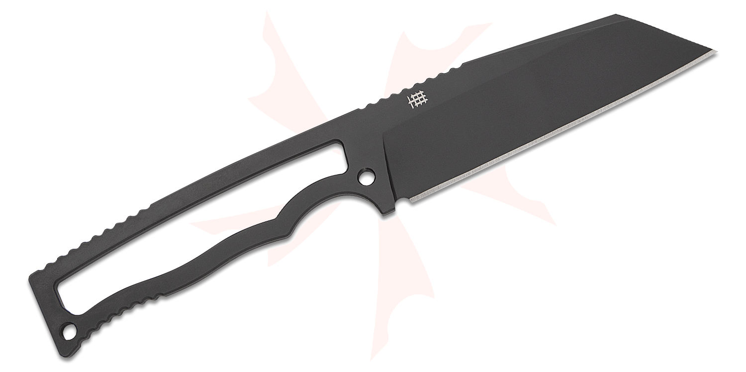 Halfbreed Blades Compact Field Fixed Blade Knife 4.01" VG10 Black PVD ...