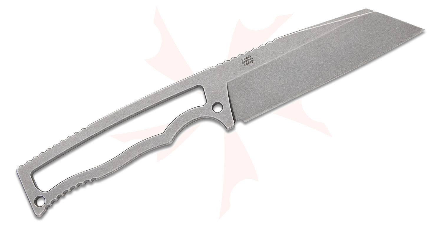 Halfbreed Blades Compact Field Fixed Blade Knife 4.01" VG10 Stonewashed ...