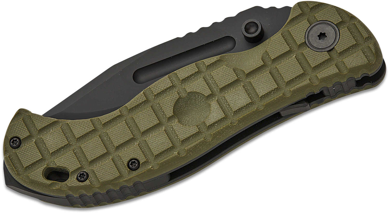 Halfbreed Blades Large Bush LINQ Lock Flipper Knife Gen-2 4.13" CPM-3V ...