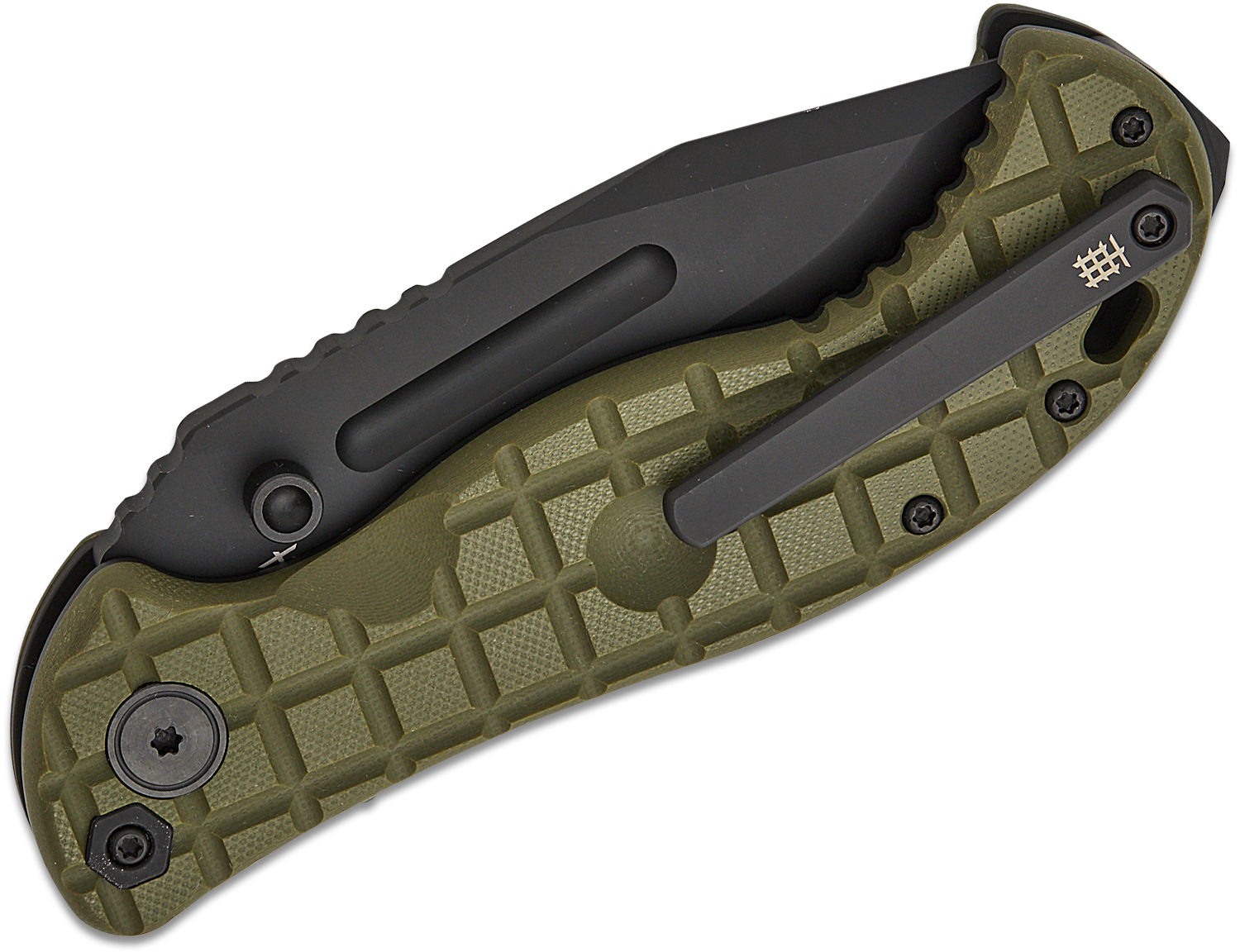 Halfbreed Blades Large Bush LINQ Lock Flipper Knife Gen-2 4.13" CPM-3V ...