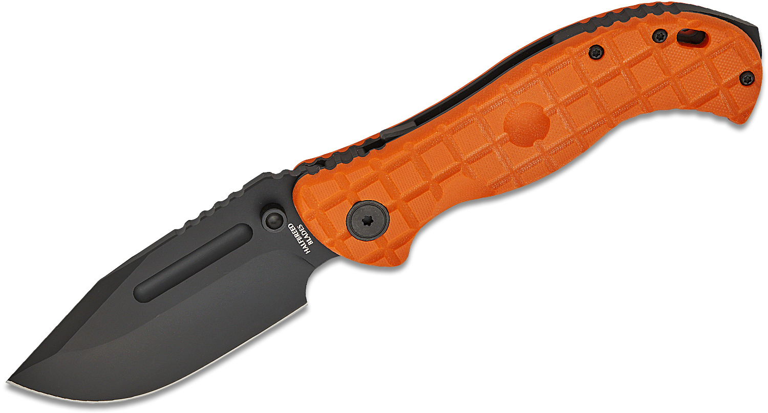 Halfbreed Blades Large Bush LINQ Lock Folding Knife Gen-2 4.13" CPM-3V ...