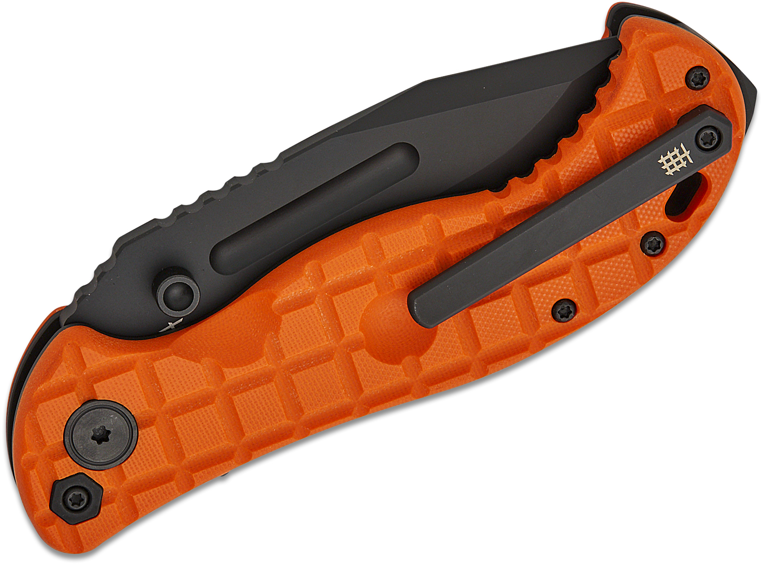 Halfbreed Blades Large Bush Flipper Knife Gen-2 4.13" CPM-3V Black PVD ...