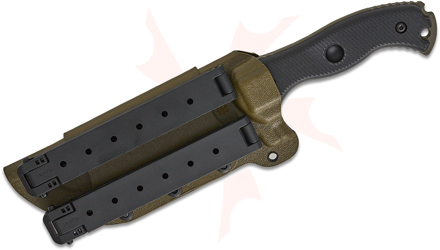 Halfbreed Blades Large Bush Fixed Blade Knife 5.7" K340 Ranger Green ...