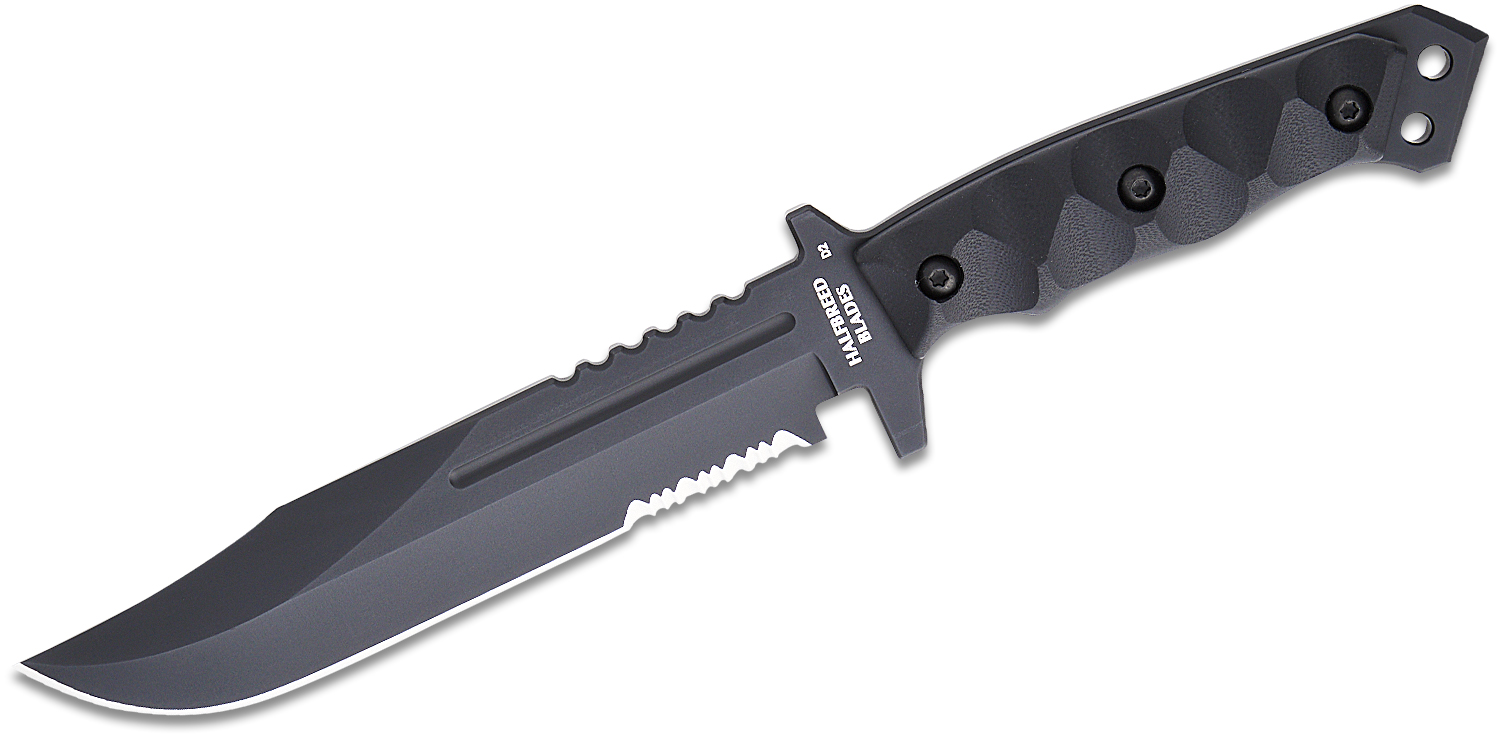 Halfbreed Blades Gen-2 Large Infantry Fixed Blade Knife 6.89" D2 Black ...