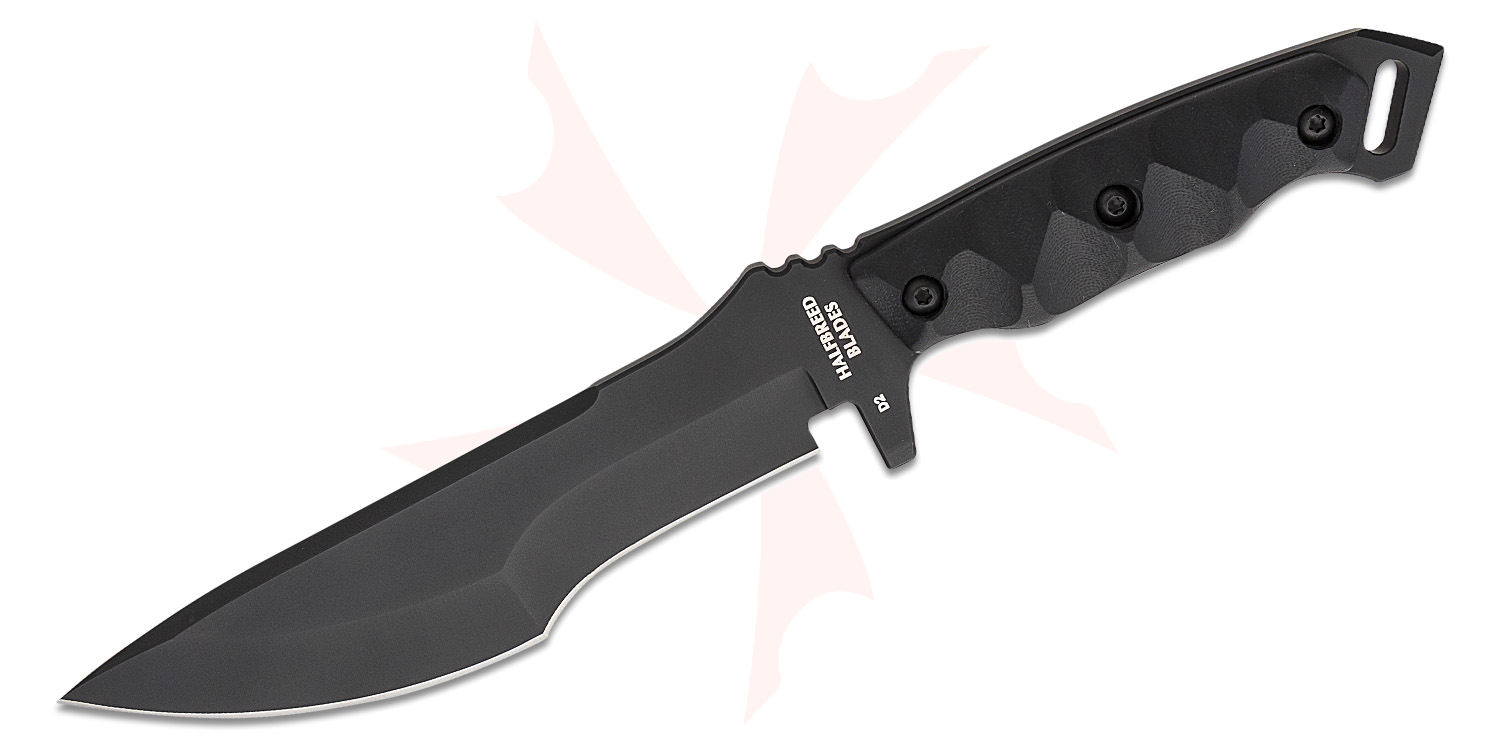 Halfbreed Blades Medium Infantry Fixed Blade Knife 6.69" D2 Black ...