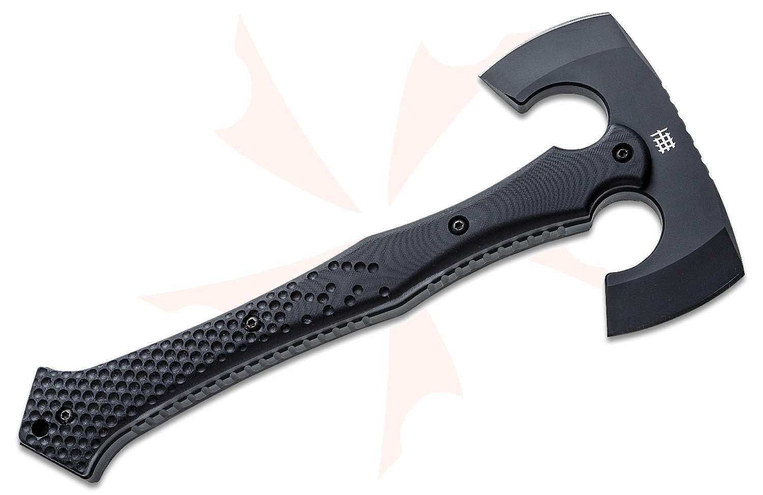 Halfbreed Blades Compact Battle Axe 12.59" Overall, Double Edge ...