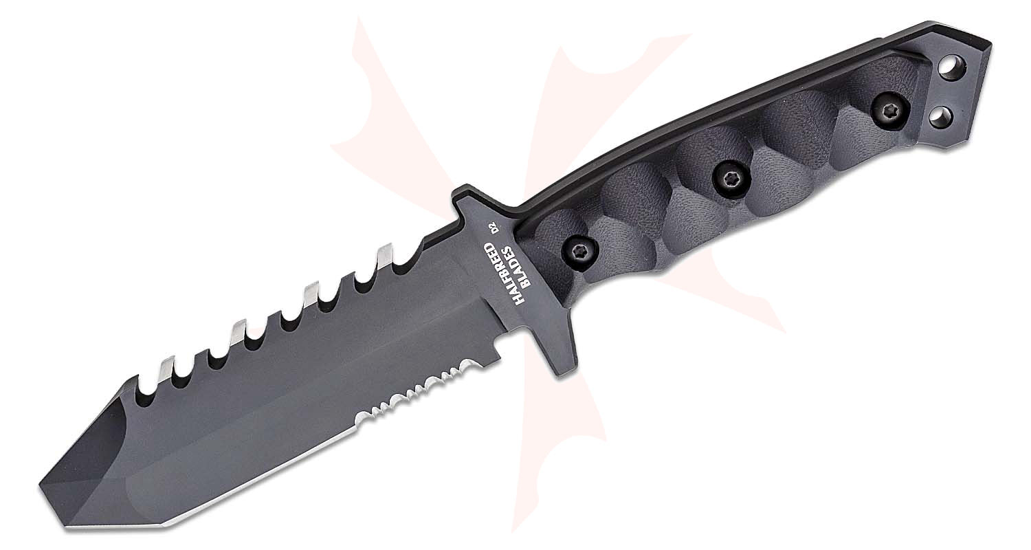 Halfbreed Blades Emergency Rescue Fixed Blade Knife 5.11" D2 Black ...