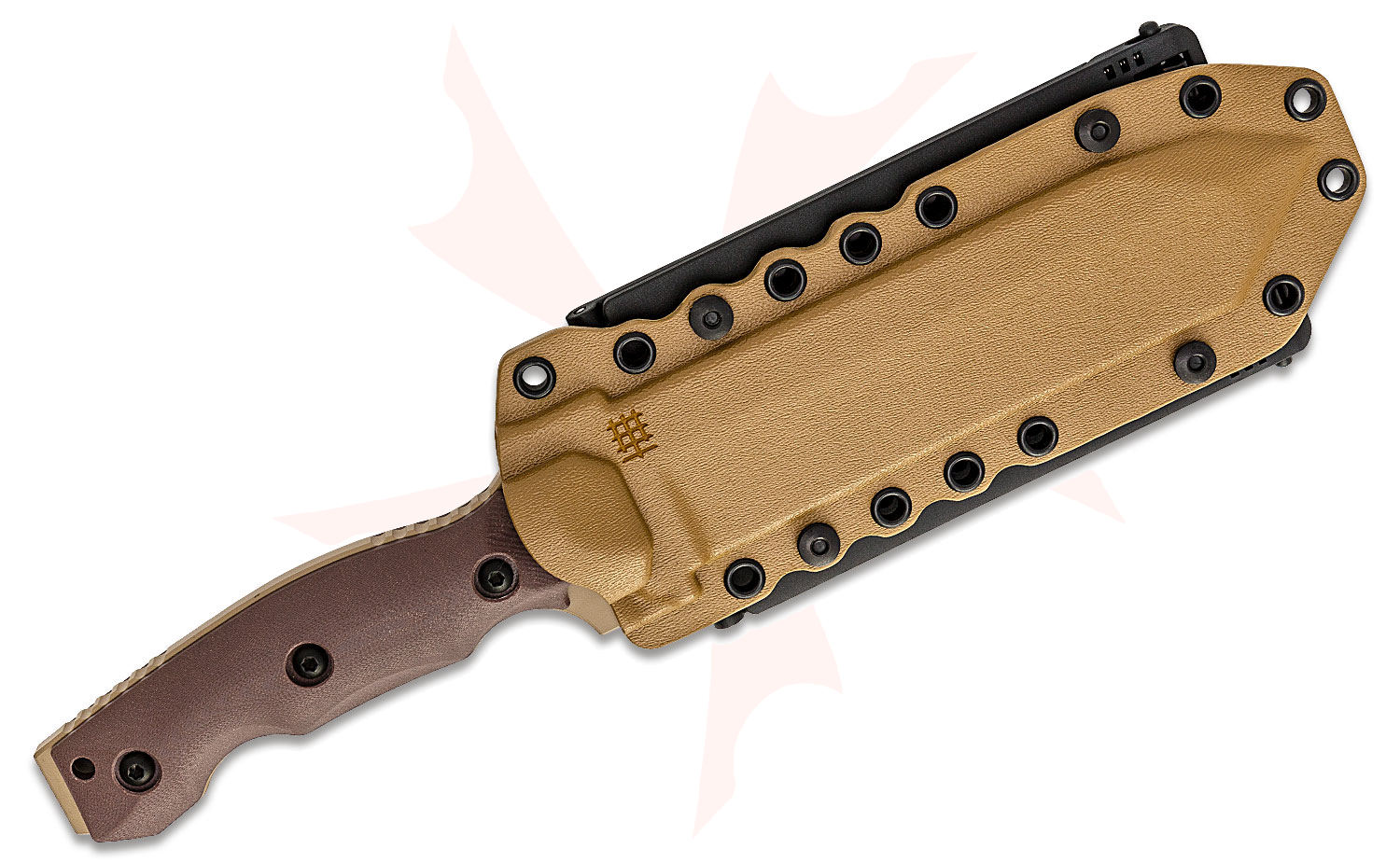 Halfbreed Blades Large Survival Fixed Blade Knife 6.89" D2 Dark Earth ...