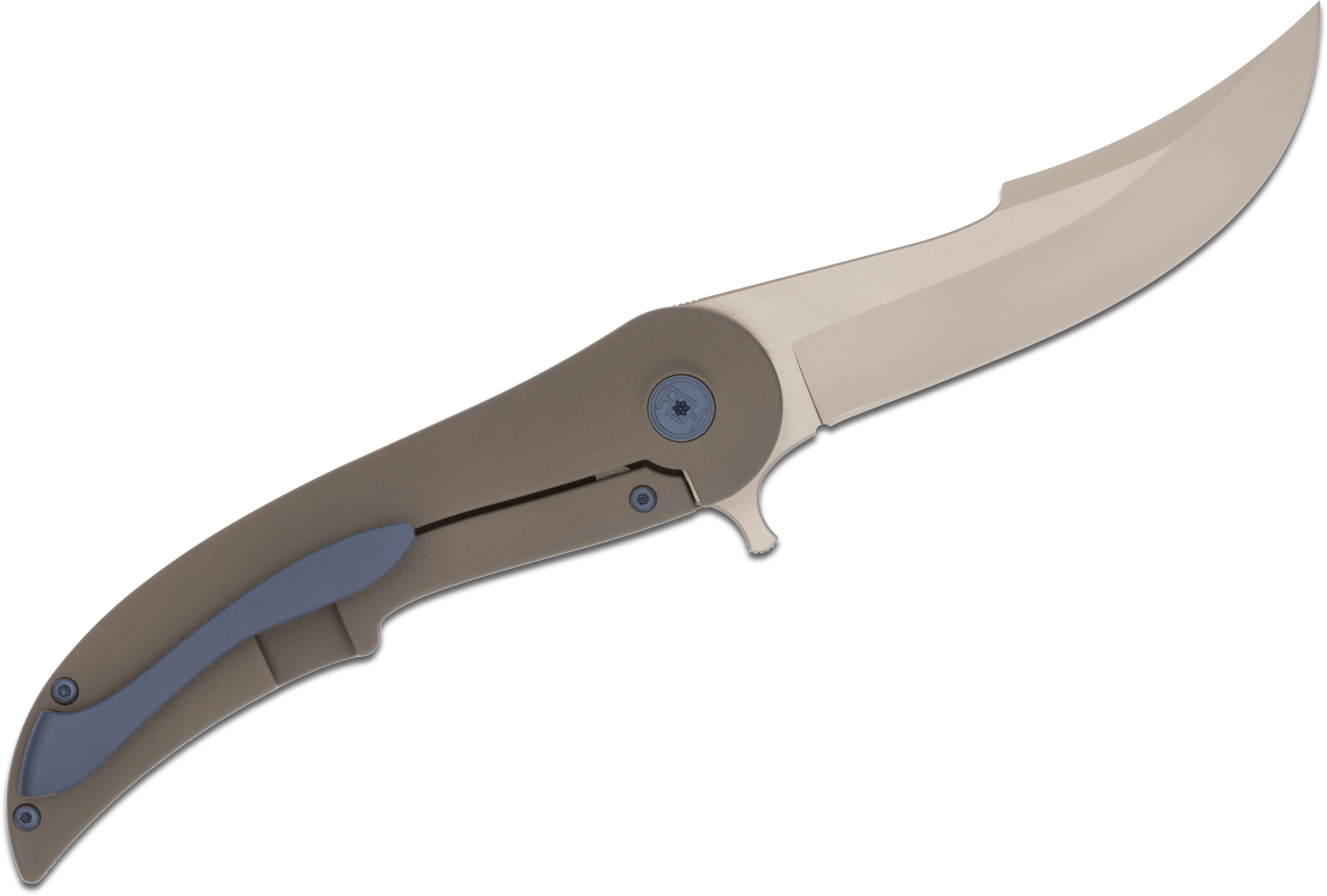 HEAdesigns Equilibrium Flipper Knife 3.875" S35VN Two-Tone Blade, Gray ...