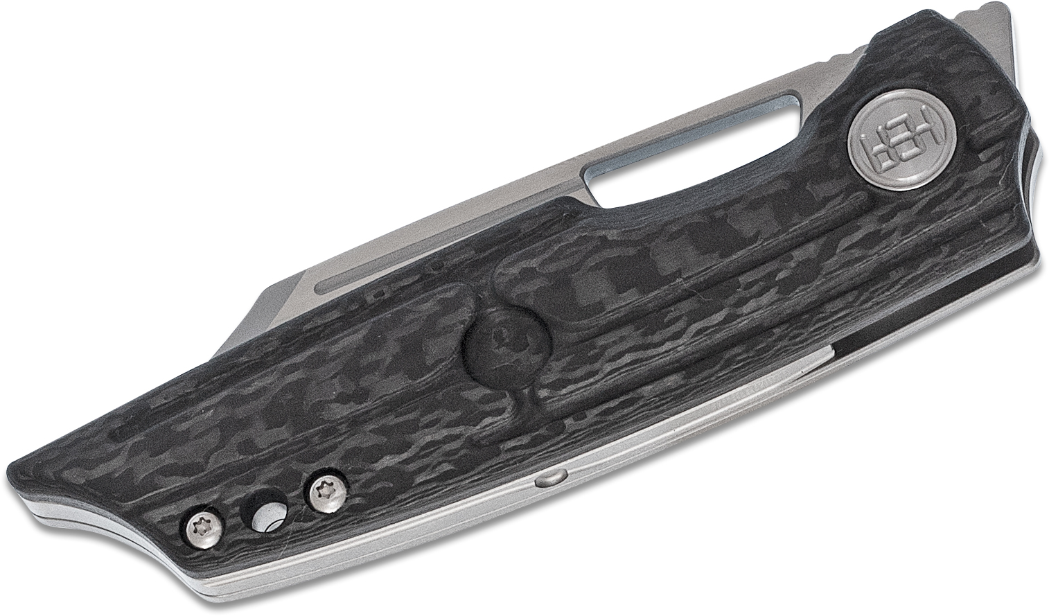 HEAdesigns Hunter Front Flipper Knife 2.85" 154CM Two-Tone Bowie Blade ...