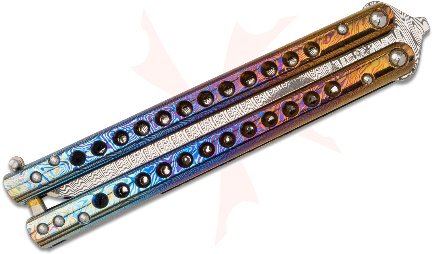 Heibel Knives Custom Balisong #120 Butterfly Knife 4.625" Hugin ...