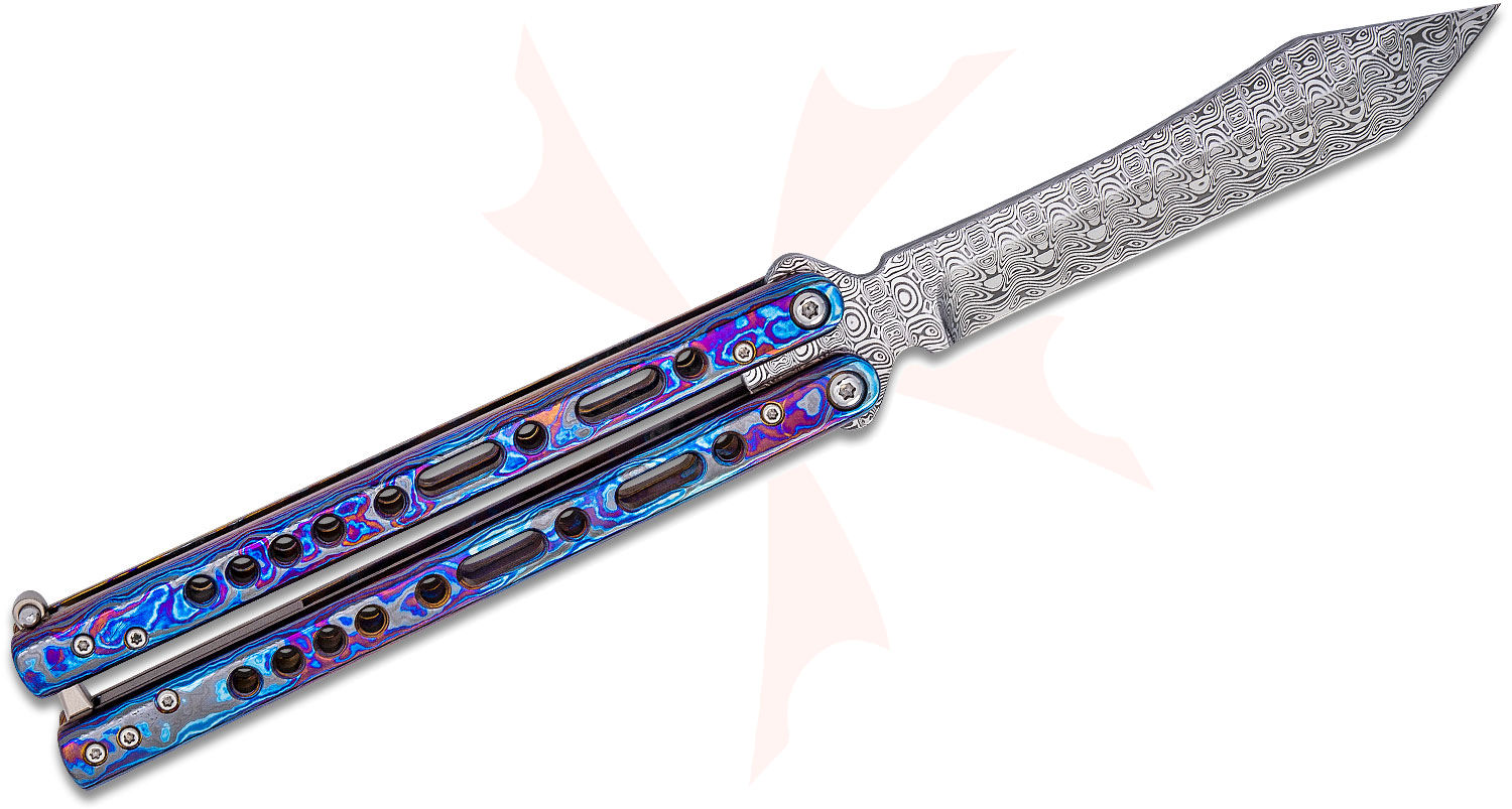 Heibel Knives Custom Full-Dress Balisong #132 Butterfly Knife 4.5 ...