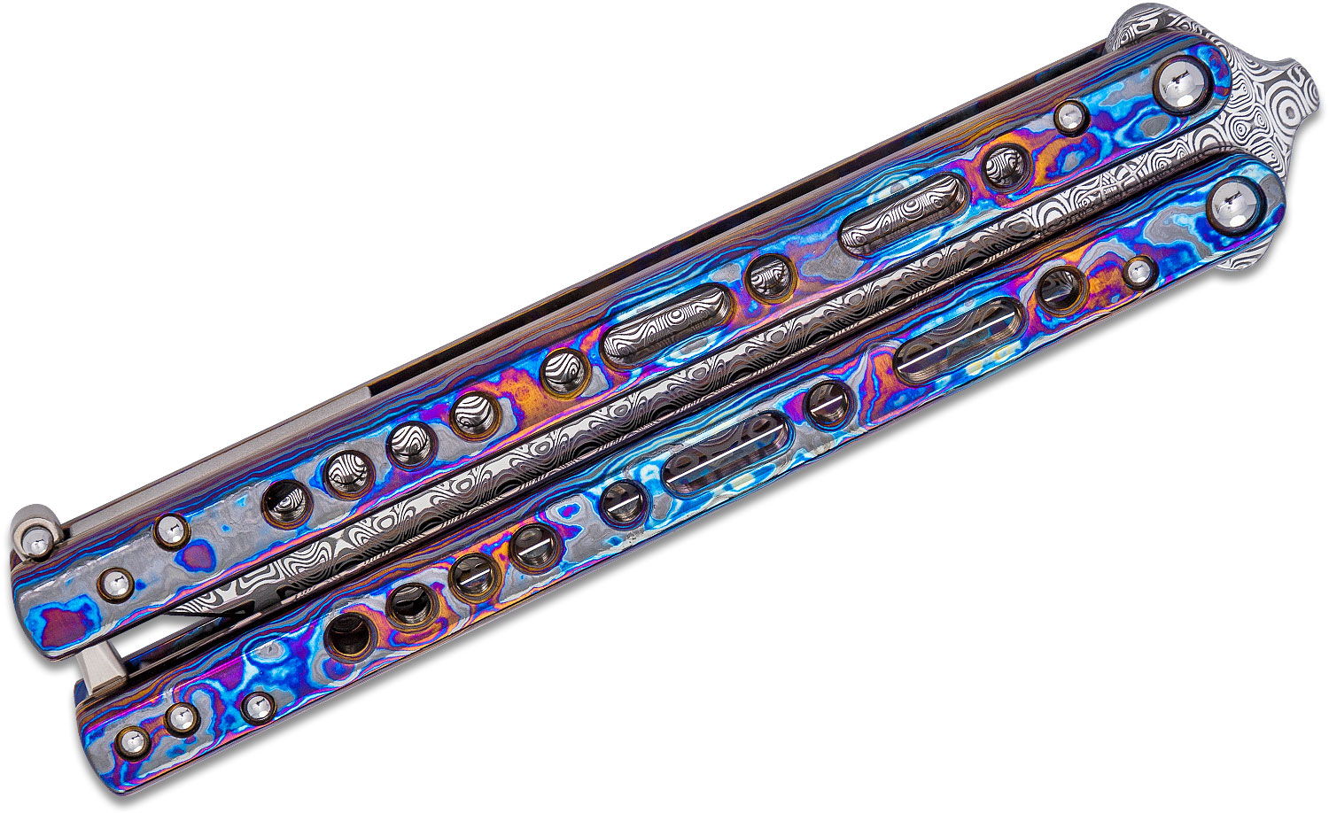 Heibel Knives Custom Full-Dress Balisong #132 Butterfly Knife 4.5 ...