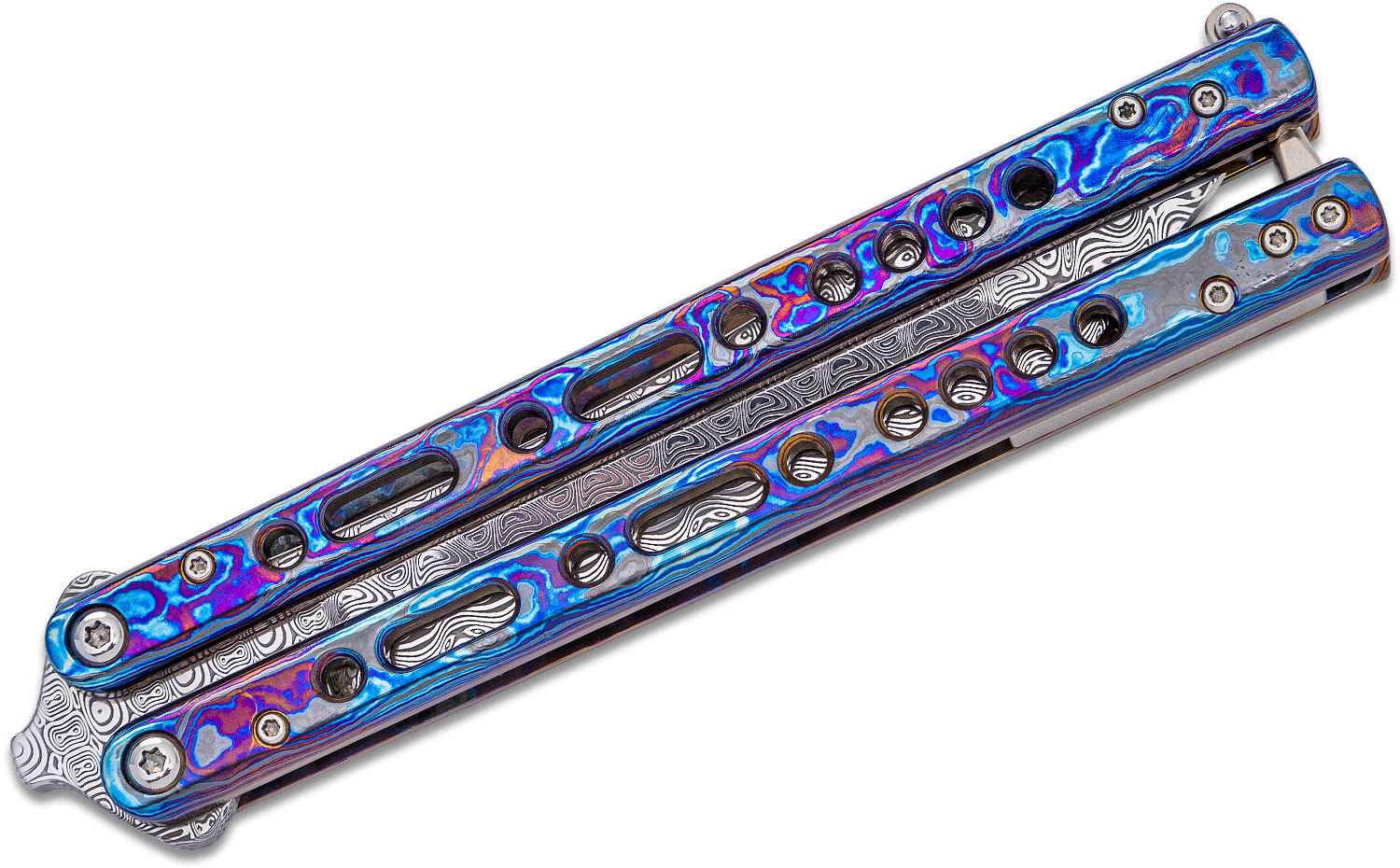 Heibel Knives Custom Full-Dress Balisong #132 Butterfly Knife 4.5 ...