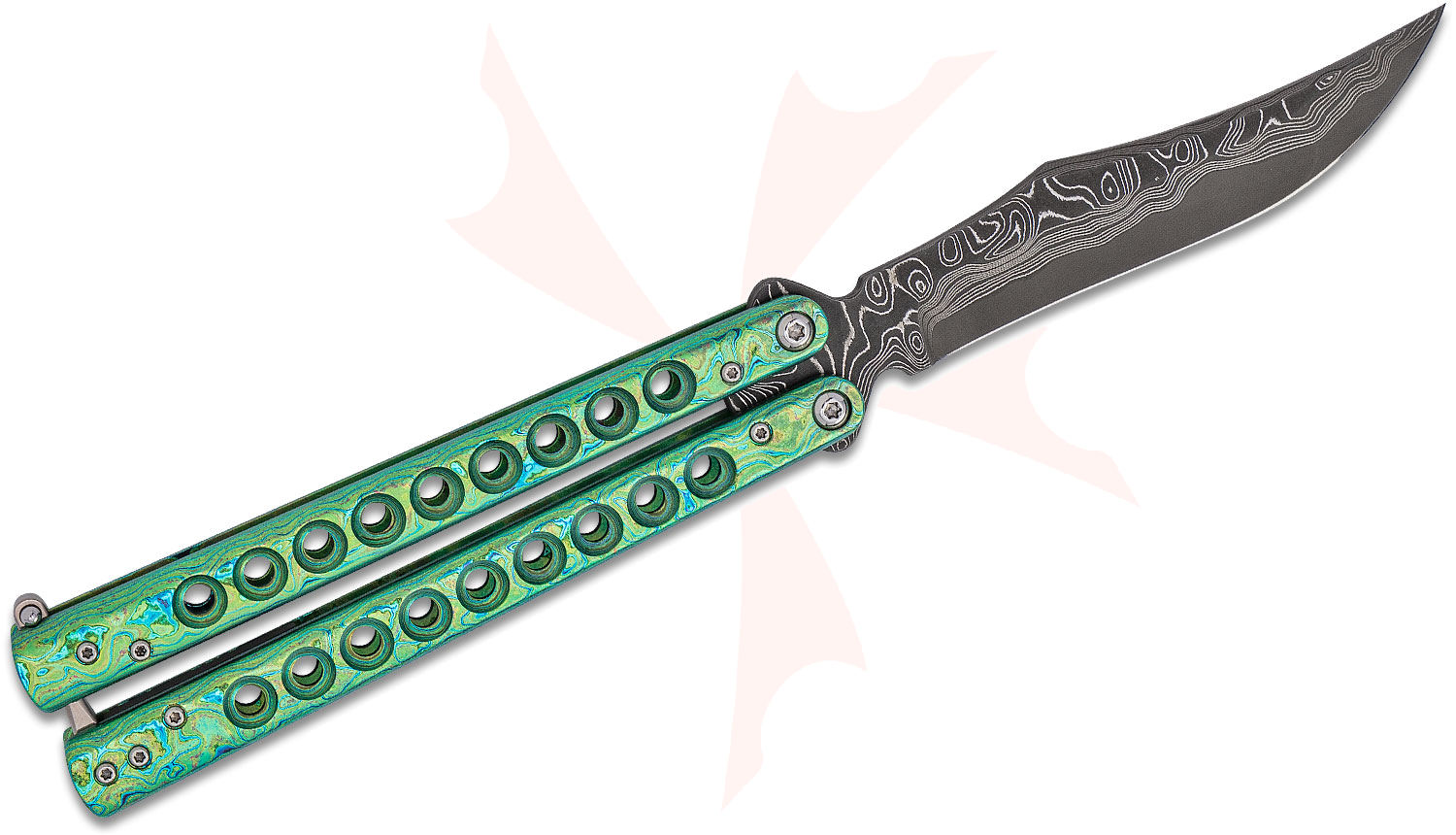 Heibel Knives Custom Full-Dress Balisong #134 Butterfly Knife 4.55 ...