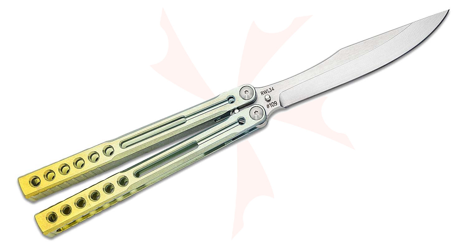 Heibel Knives Invictus Balisong #109 Butterfly Knife 4.75" RWL-34 ...