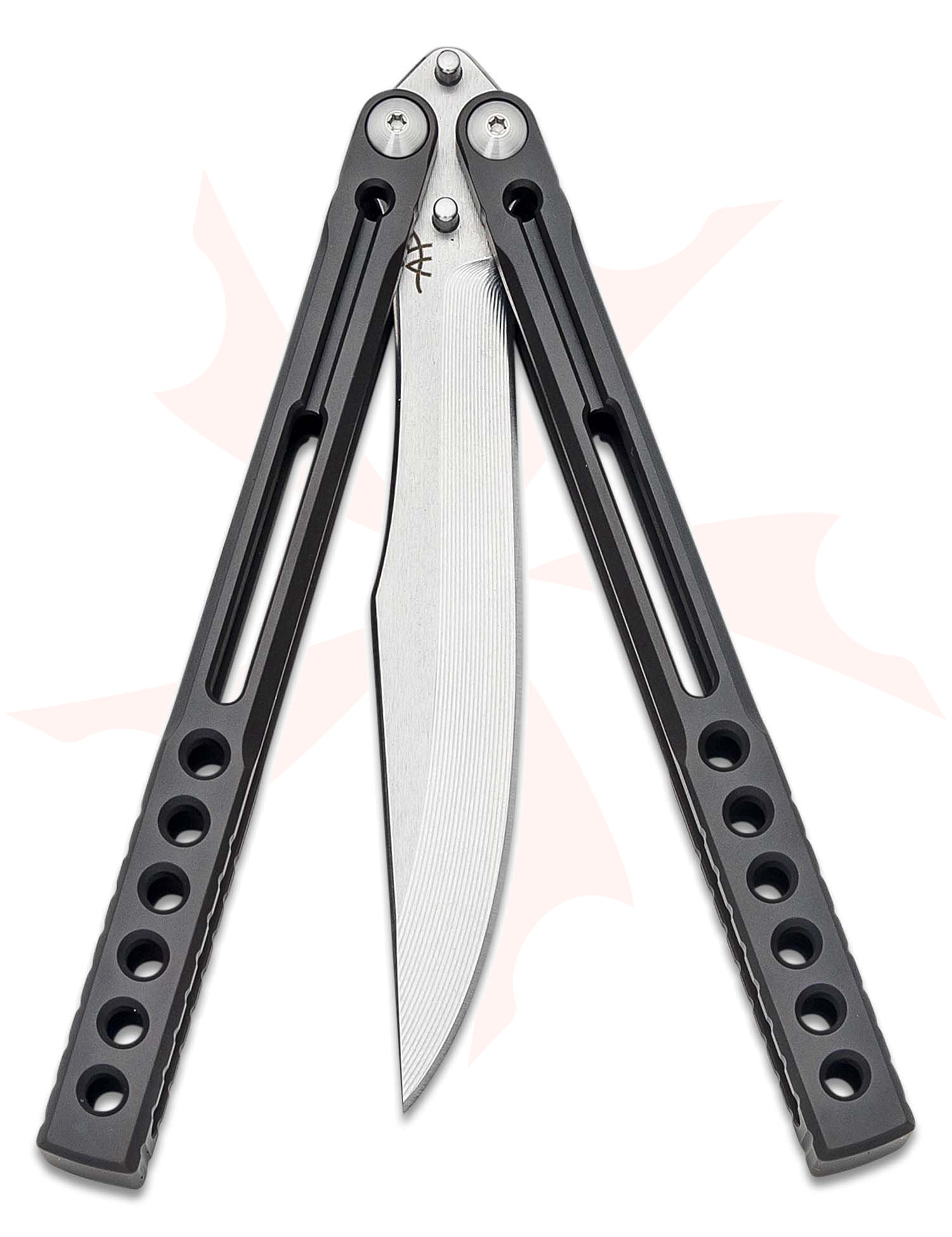 Heibel Knives Invictus Balisong #117 Butterfly Knife 4.75" RWL-34 ...