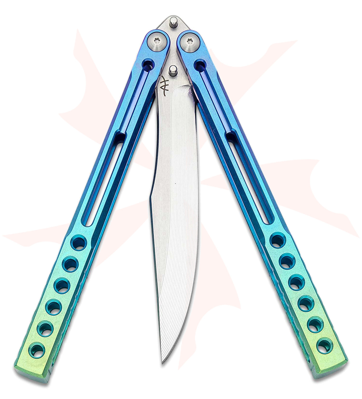 Heibel Knives Invictus Balisong #119 Butterfly Knife 4.75" RWL-34 ...