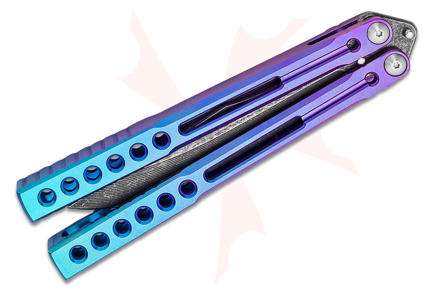 Heibel Knives Invictus Balisong #120 Butterfly Knife 4.75" RWL-34 Acid ...