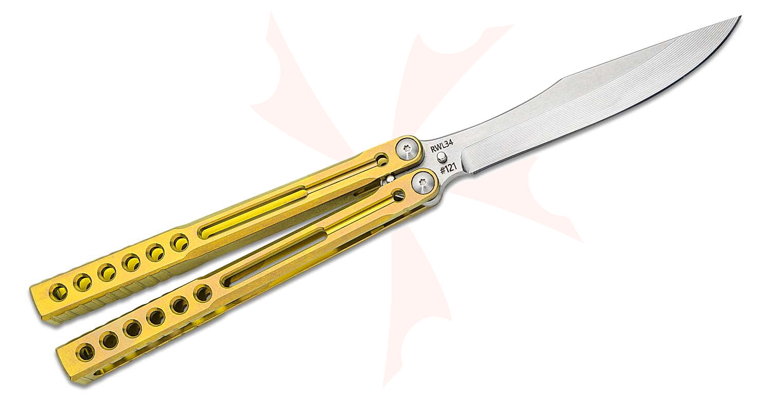 Heibel Knives Invictus Balisong #121 Butterfly Knife 4.75" RWL-34 ...