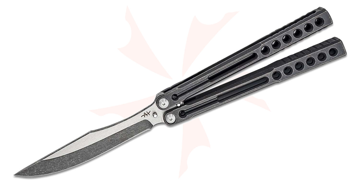 Heibel Knives Invictus Balisong #94 Butterfly Knife 4.75" RWL-34 Acid ...