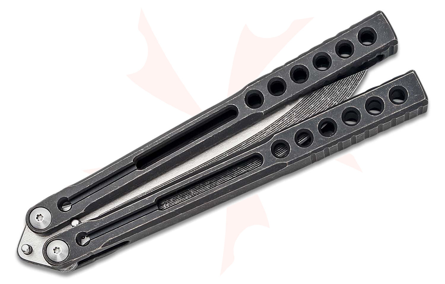 Heibel Knives Invictus Balisong #94 Butterfly Knife 4.75" RWL-34 Acid ...