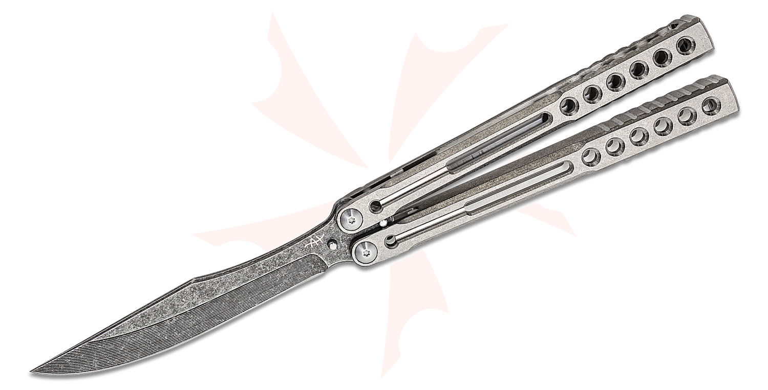 Heibel Knives Invictus Balisong Butterfly Knife 4.75" RWL-34 Acid ...