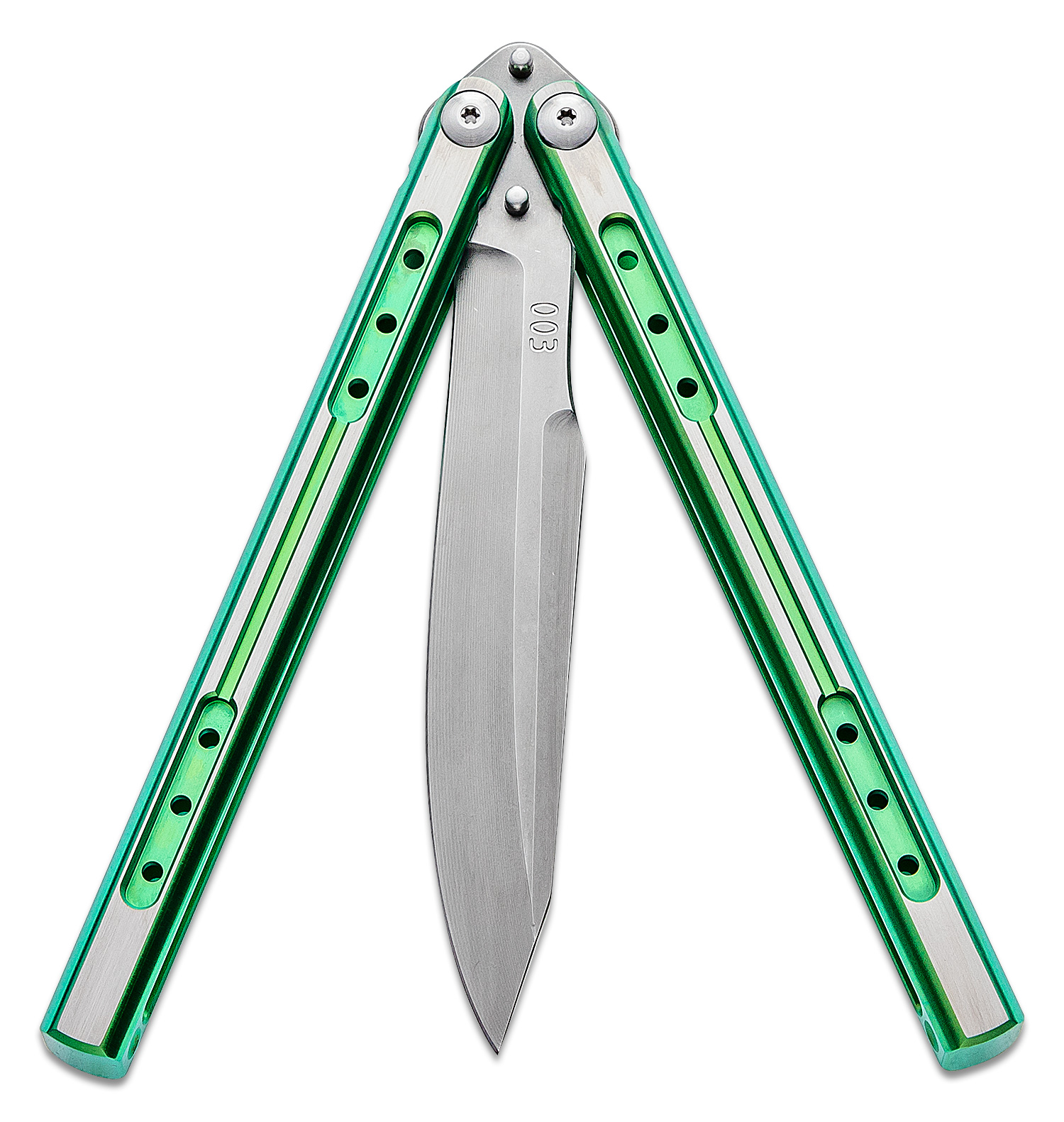 Heibel Knives Custom Sapient Balisong #003 Butterfly Knife 4.625" RWL ...
