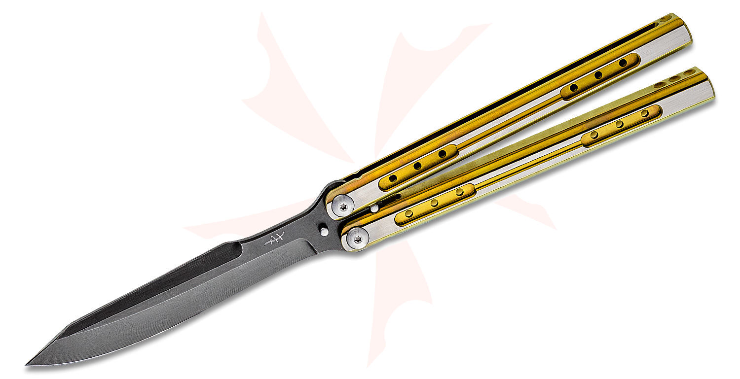 Heibel Knives Custom Sapient Balisong #007 Butterfly Knife 4.625" RWL ...