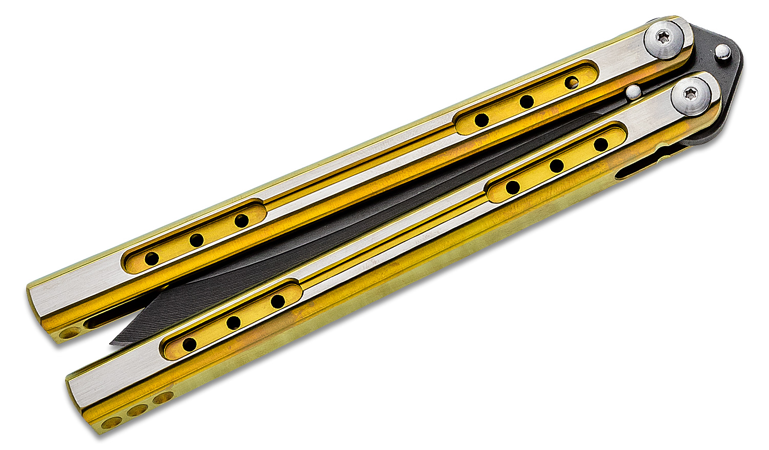 Heibel Knives Custom Sapient Balisong #007 Butterfly Knife 4.625" RWL ...