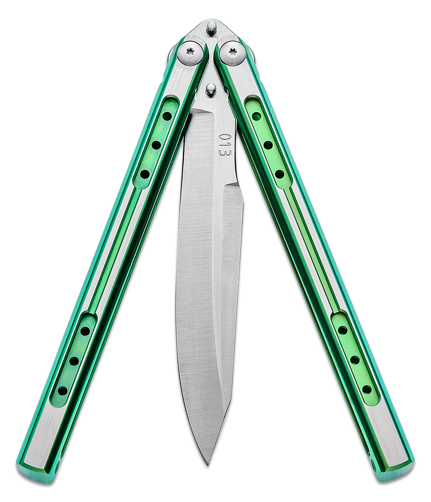 Heibel Knives Custom Sapient Balisong #013 Butterfly Knife 4.625" RWL ...