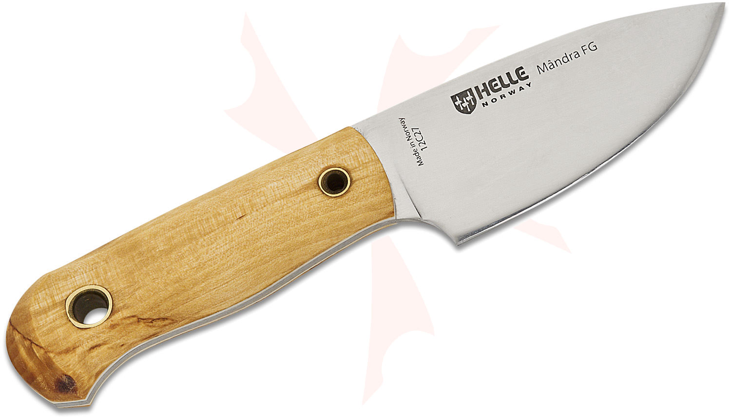 Helle Les Stroud Mandra FG Fixed 2.5" 12C27 Full-Flat Ground Blade ...
