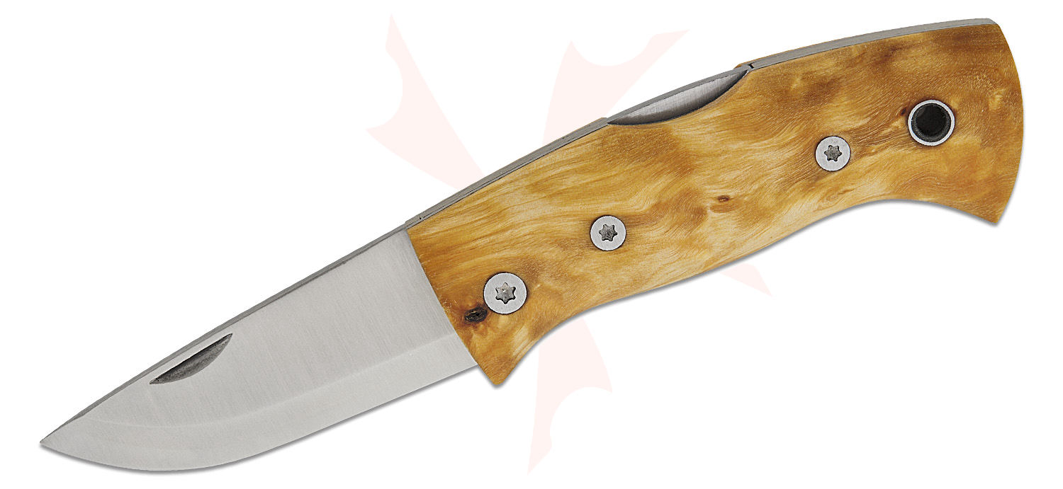 Helle Kletten Lockback Folding Knife 2.17" Triple Laminated Drop Point ...