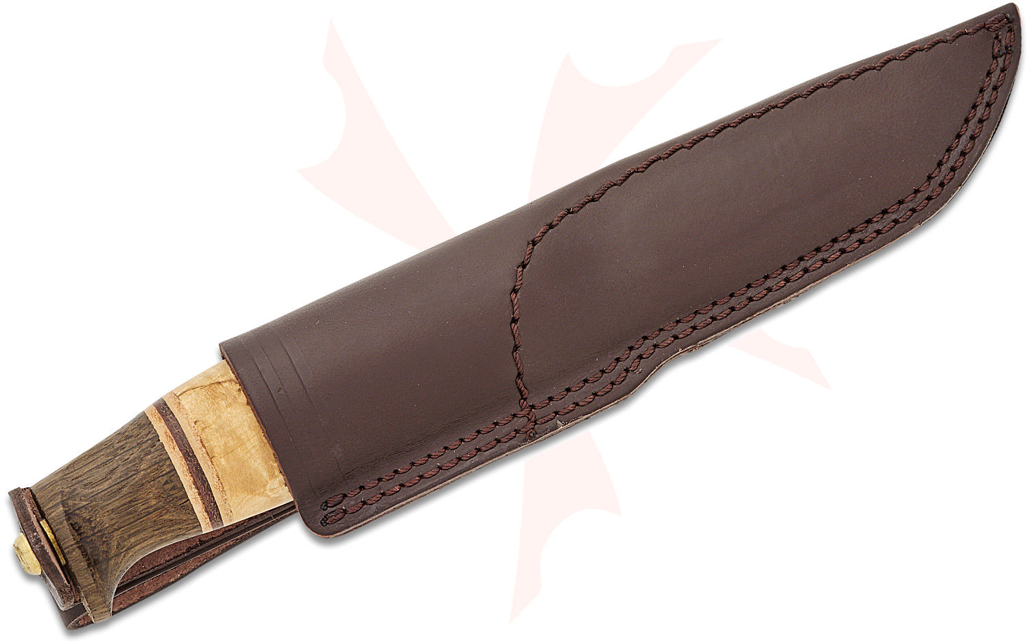 Helle Harding Hunting Knife 4" Blade, Walnut and Curly Birch Handle ...