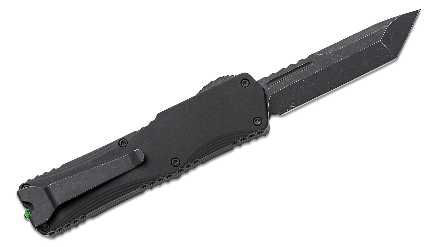 Heretic Knives Blade Show 2023 Colossus OTF AUTO 3.5" CPM-MagnaCut Battleworn Black Tanto Plain ...